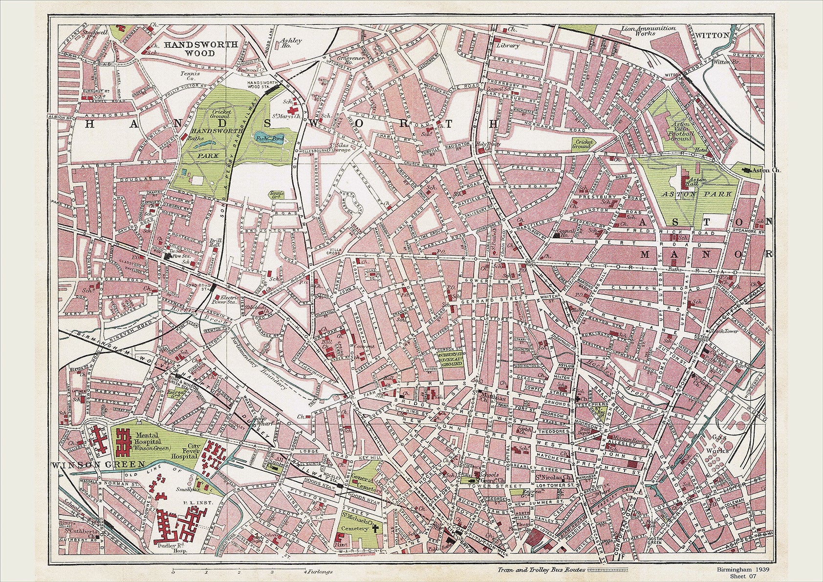 Birmingham in 1939 – Old Map Downloads