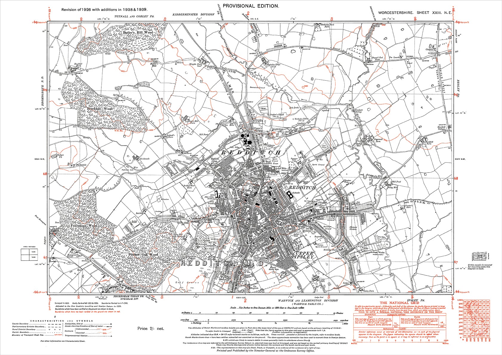 Worcestershire - Old Ordnance Survey maps, 1:10560 scale (6inch to the ...