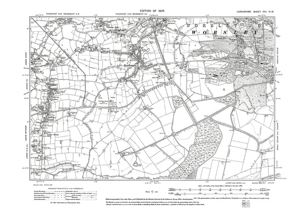 Astley, Boothstown - Lancashire in 1909 : 103NW – Old Map Downloads