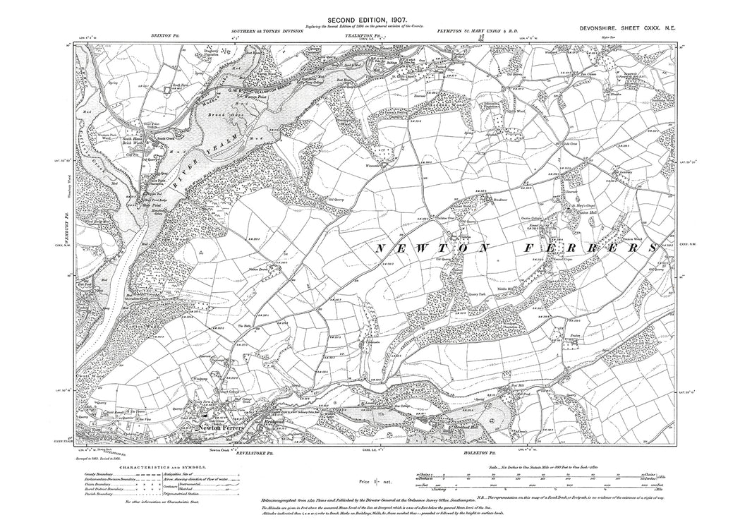 Devon - Old Ordnance Survey maps, 1:10560 scale (6inch to the mile ...