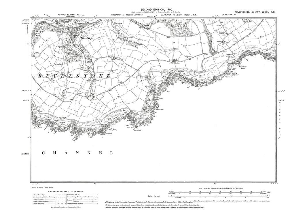Devon - Old Ordnance Survey maps, 1:10560 scale (6inch to the mile ...