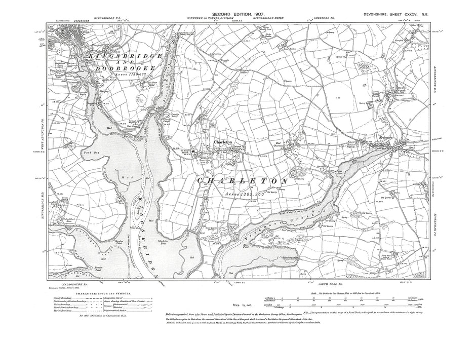 Devon - Old Ordnance Survey maps, 1:10560 scale (6inch to the mile ...