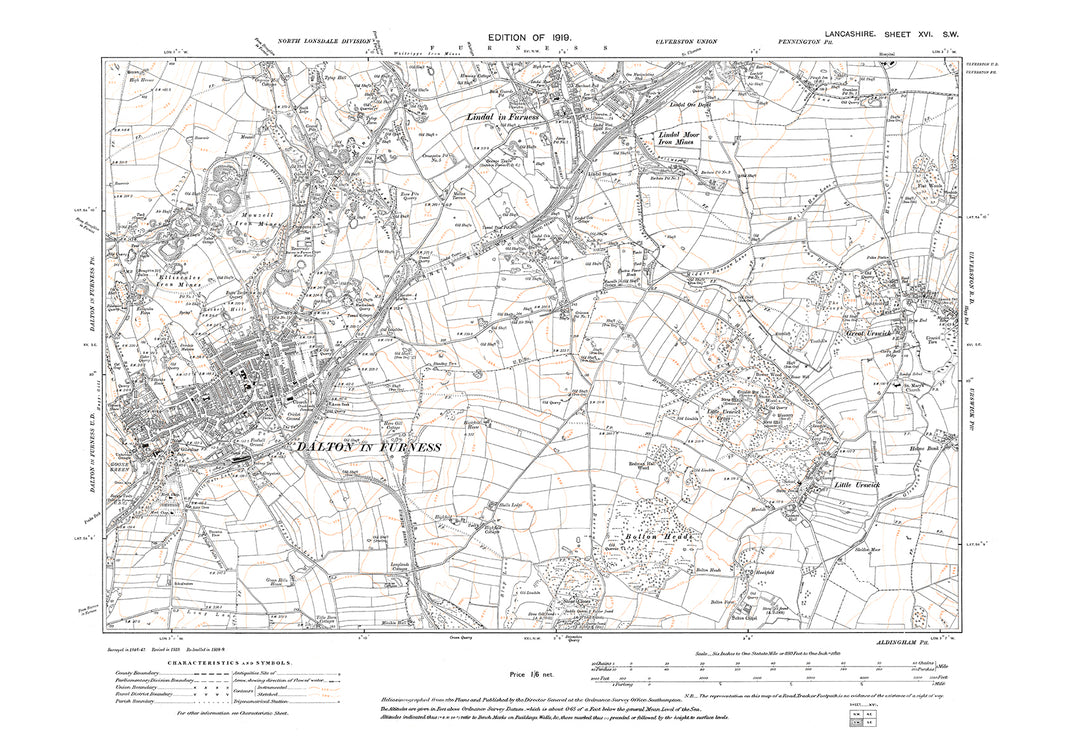 Lancashire - Old Ordnance Survey maps, 1:10560 scale (6inch to the mil ...