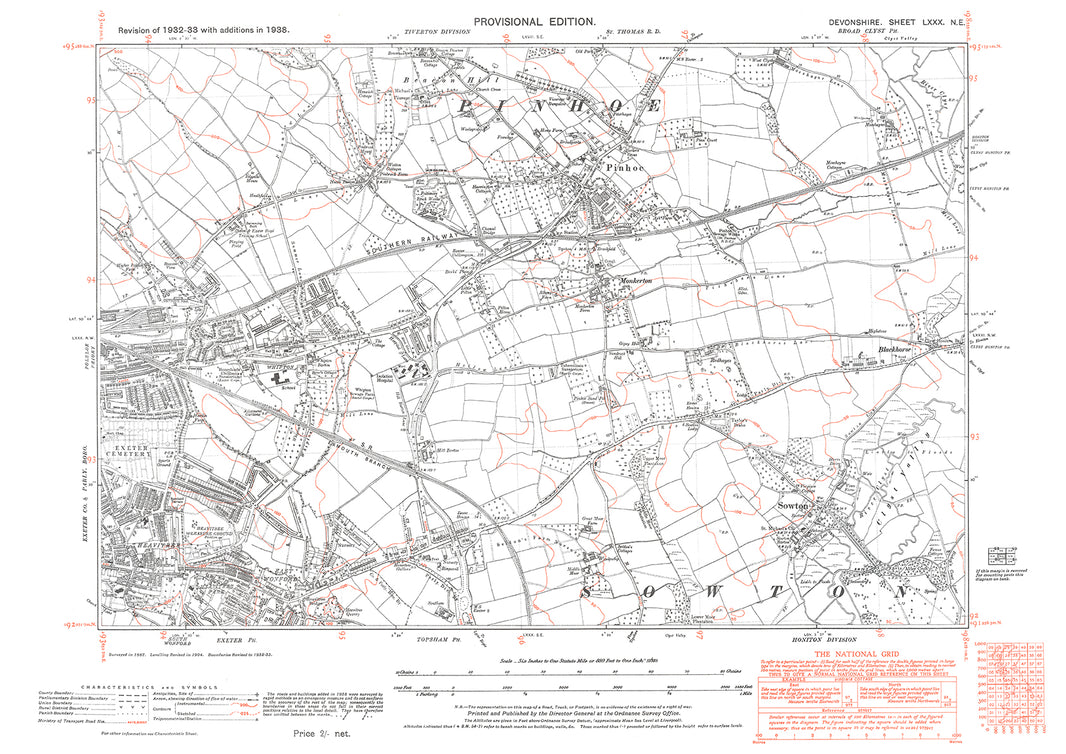 Devon - Old Ordnance Survey maps, 1:10560 scale (6inch to the mile ...