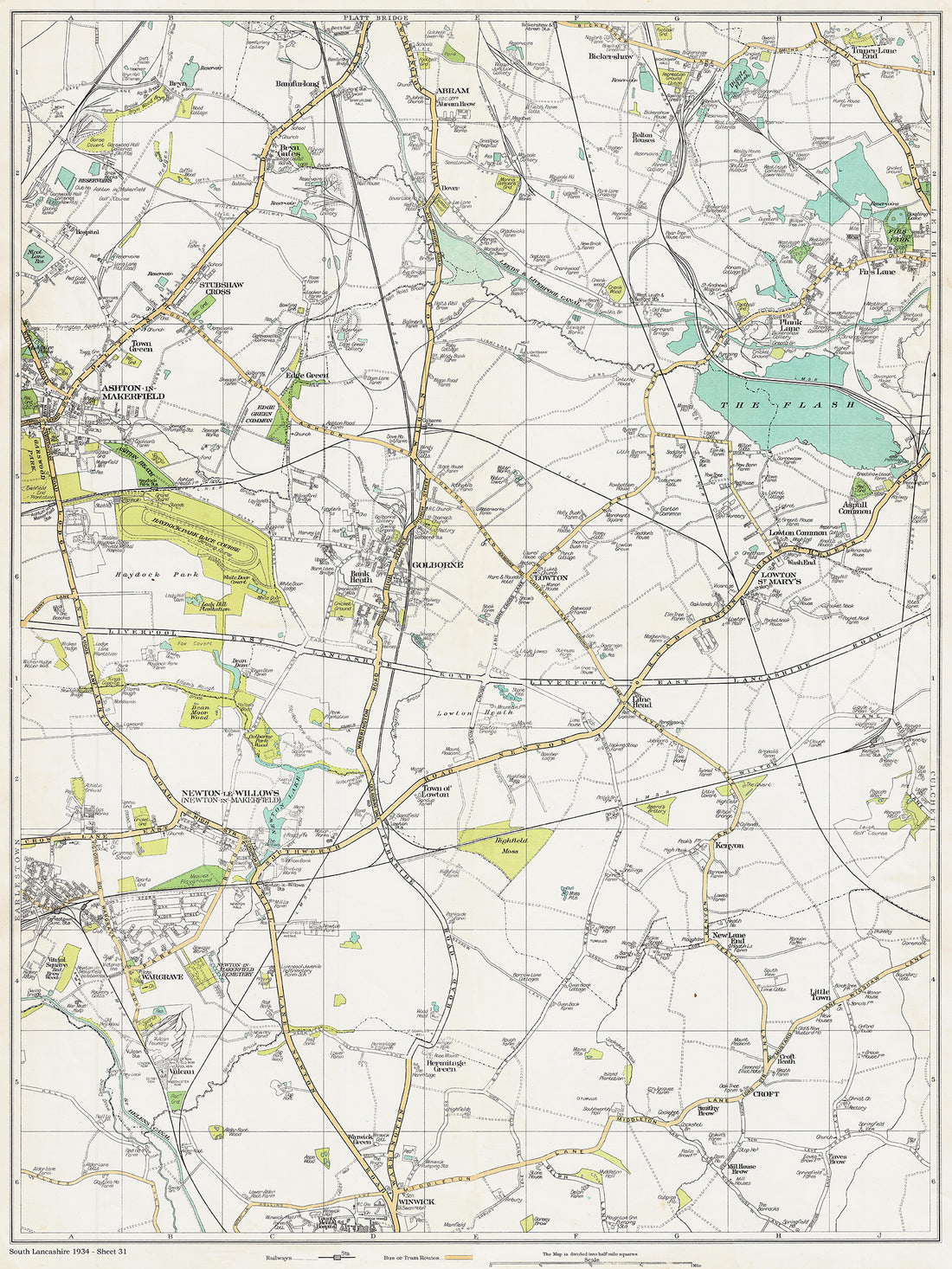 Lancashire (south) 1934 Series - Ashton-in-Makerfield (east), Stubshaw ...