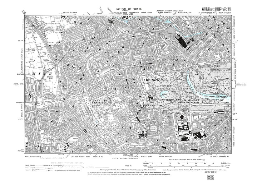 Paddington, Kensington, Notting Hill, Bayswater, Shepherd's Bush, old ...