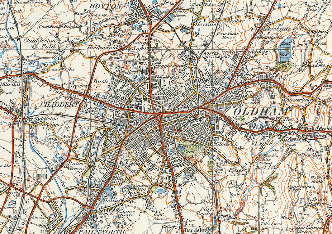 Town Environs Maps, 1920's – Old Map Downloads