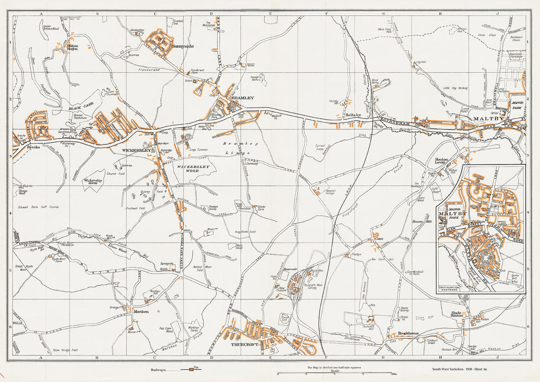 Yorkshire in 1938 Series - Maltby, Wickersley, Bramley and Thurcroft a ...