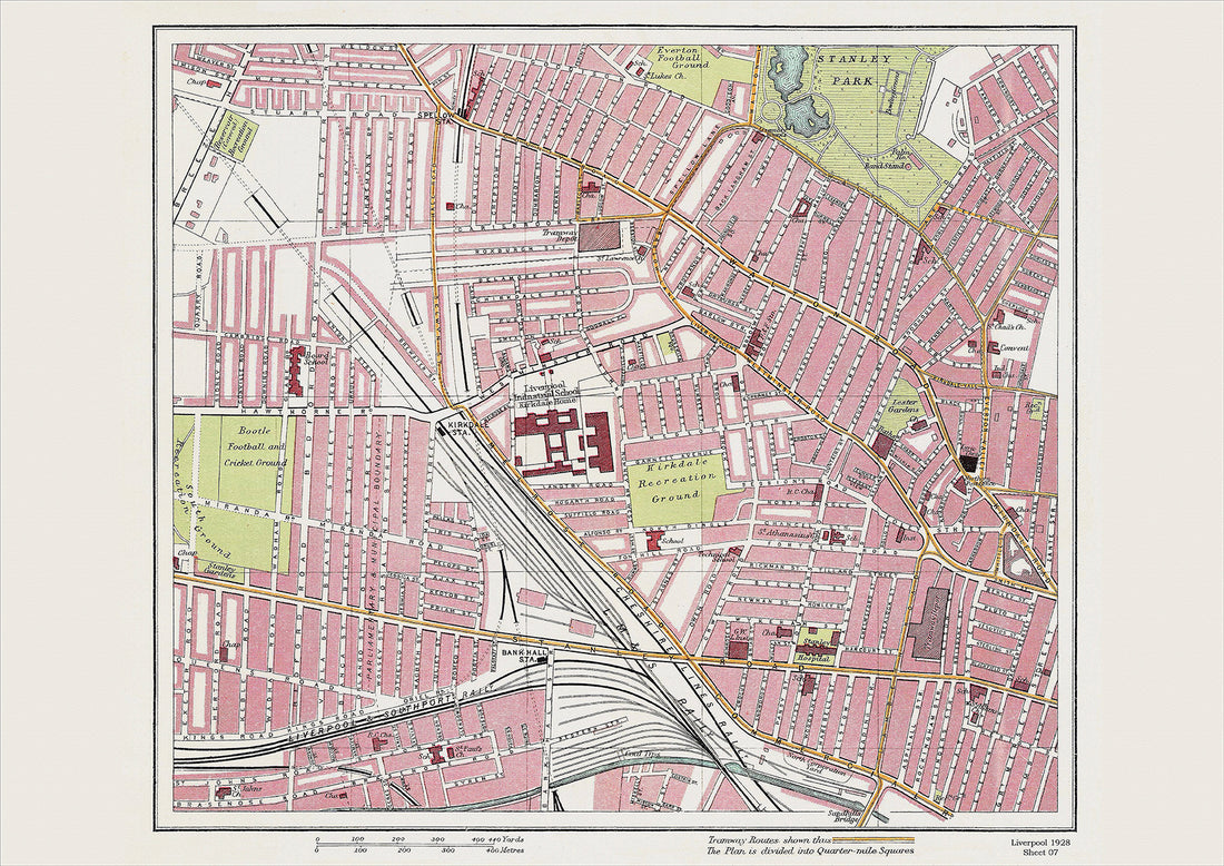 Liverpool in 1928 Series - showing Kirkdale area (Liv1928-07) – Old Map ...