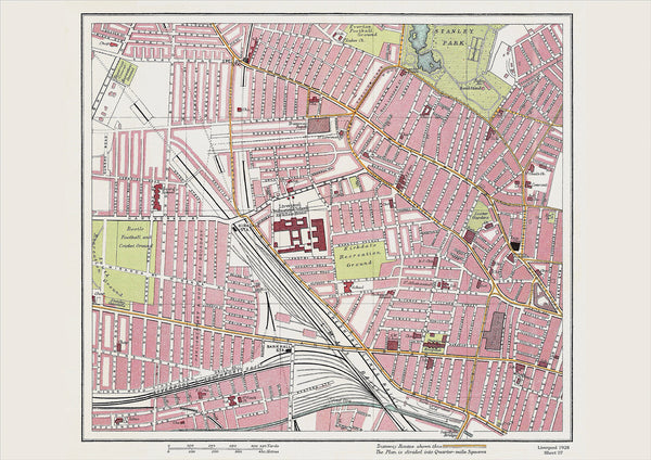 Liverpool in 1928 Series - showing Kirkdale area (Liv1928-07) – Old Map ...